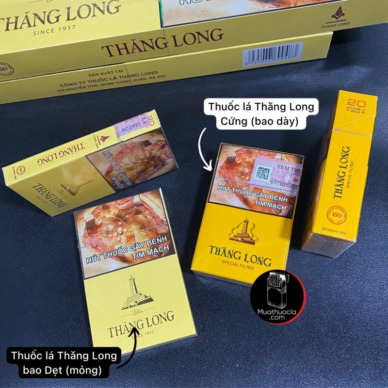 Thuốc lá Thăng Long Dẹt (bao mỏng) chính hãng - ZONE KHÓI
